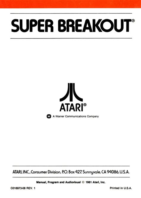 atari 2600 vcs super breakout scans dump download screenshots ads videos catalog