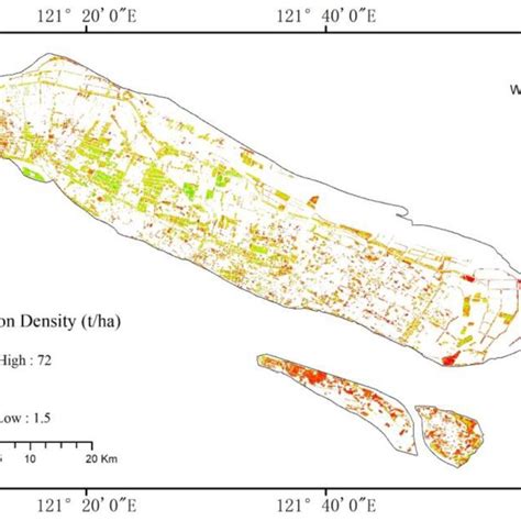 Spatial Distribution Of The Forest Carbon Density At The All Forest Download Scientific Diagram