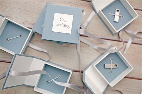 Set Of 10 USB Box Personalized USB Flash Boxes Gray USB Etsy