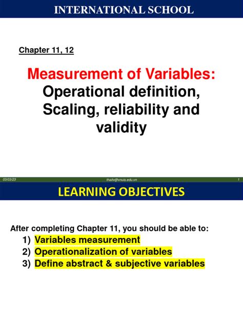 4 Measurement Of Variables Chapters 1112 Pdf Level Of