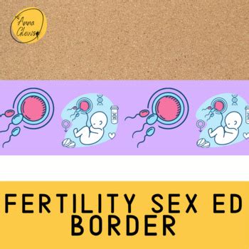 Fertility Sex Ed Health Class Printable Bulletin Board Borders TpT