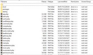Php Broke My Laravel 4 Site By Changing App Config Perms Stack Overflow