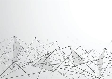 Abstract Connecting Dots And Lines Connection Science Background Vector Illustration 2695200