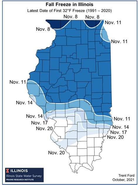 Frost Dates Growing Season Illinois State Climatologist