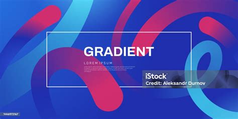 다양한 두께의 동적 곡선이 있는 추상 그라데이션 배경 파란색과 빨간색 네온 색상의 배너 템플릿입니다 헤더 웹 사이트 전단지 쿠폰을위한 디자인 요소 벡터 Eps 10 다중