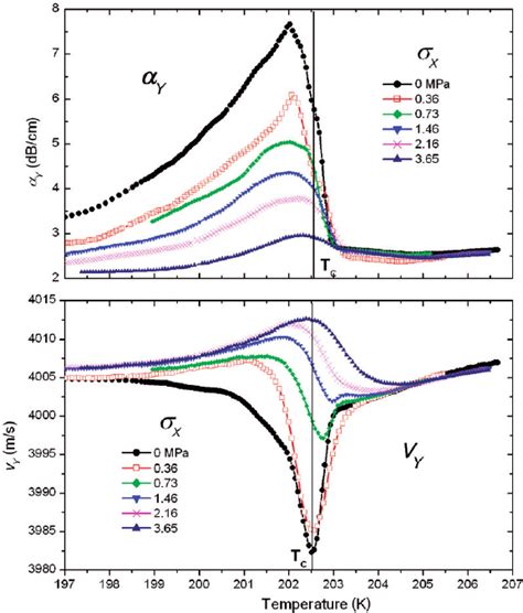 Temperature Dependence Of Velocity And Attenuation Of A Longitudinal Download Scientific