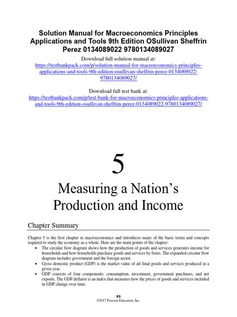 Macroeconomics Principles Applications And Tools 9th Edition Osullivan Solutions Manual 1 Pdf