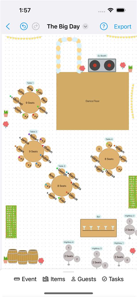 Wedding Ceremony Floor Plan Template Wedding Seating Chart And Floor