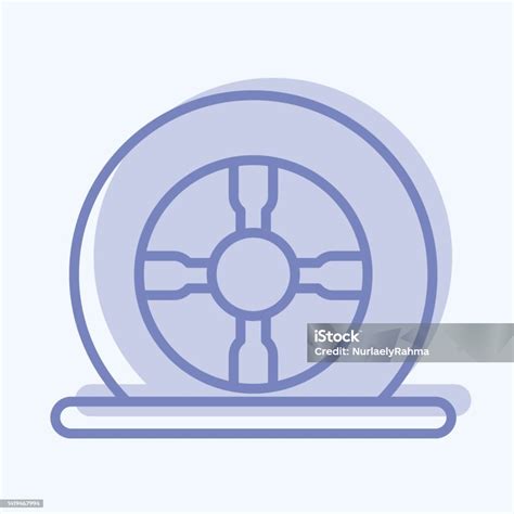 아이콘 타이어 플랫 자동차 기호에 적합합니다 두 가지 톤 스타일 편집 가능한 간단한 디자인 디자인 템플릿 벡터 간단한 그림 가장자리에 대한 스톡 벡터 아트 및 기타 이미지