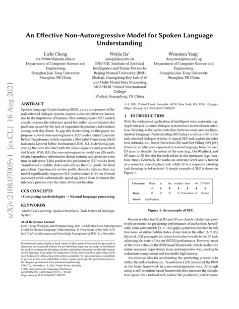 An Effective Non Autoregressive Model For Spoken Language Understanding