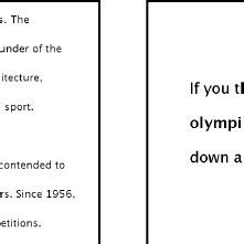 A Sample Document On The Left It Consists Of Two Paragraphs And The Download Scientific