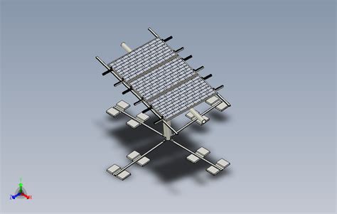 双轴太阳跟踪器 Step 模型图纸下载 懒石网