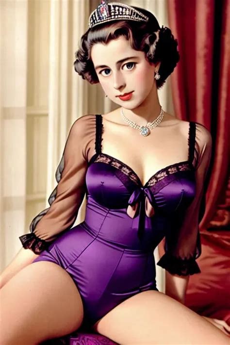 Queen Elizabeth In Lingerie By Sneezyserena On Deviantart