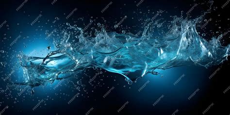 Isolated Psd Water Spray Effect For Graphic Design Projects Concept