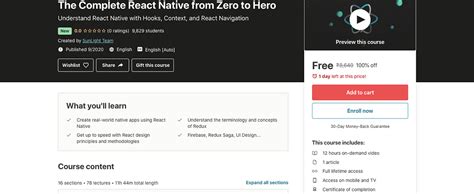 The Complete React Native From Zero To Hero Free Premium Course By