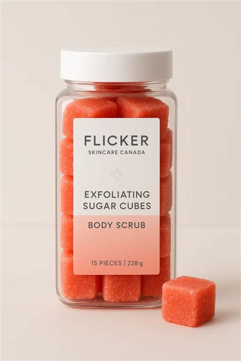 Sugar Cube Body Scrub 15 Pcs Flicker Skincare