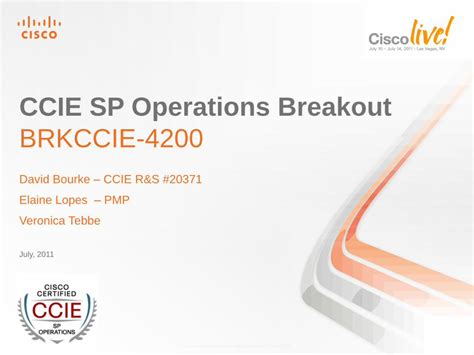 Pdf Ccie Sp Operations The Cisco Learning Network Dokumen Tips