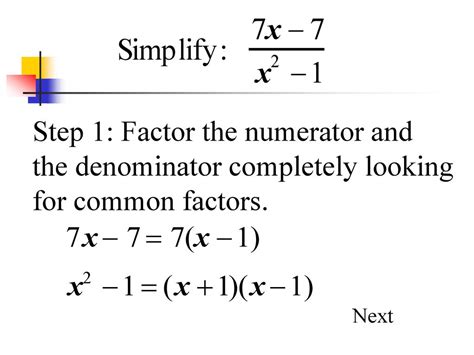 Simplifying Rational Expressions Ppt Download