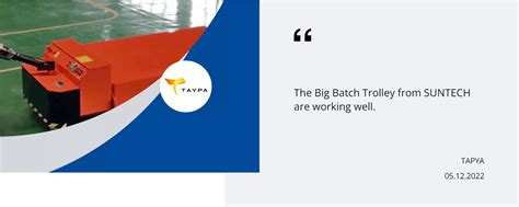 Electric Big Batch Transport Trolley SUNTECH Textile Machinery