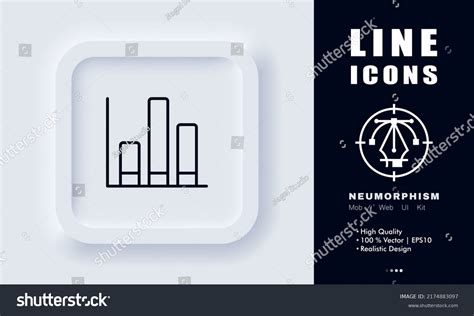 Graph Line Icon Columns Chart Analytics Stock Vector Royalty Free 2174883097 Shutterstock
