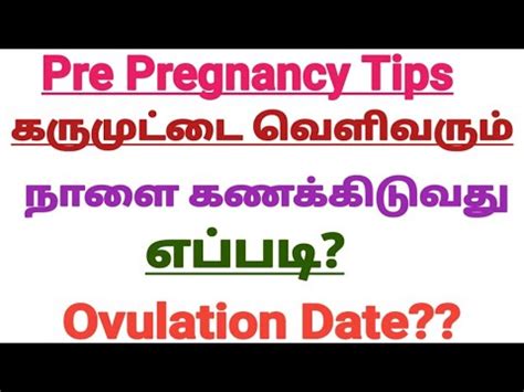 How To Calculate Ovulation Date In Tamil What Is Ovulation Ovulation Day Pre Pregnancy