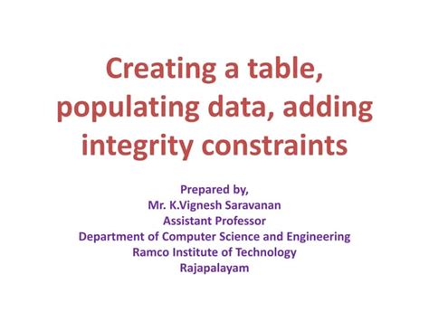 Integrity constraints in dbms | PDF | Databases | Computer Software and Applications