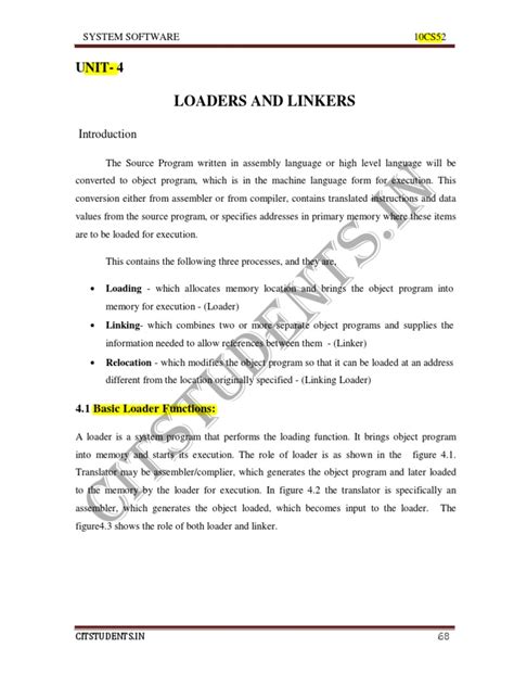 Loader And Linker Pdf Library Computing Computer Program