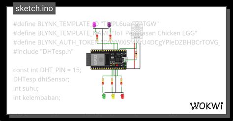Iot Penetasan Chicken Egg Wokwi Esp32 Stm32 Arduino Simulator