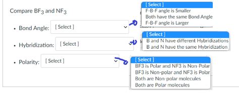 Answered: Compare BF3 and NF3 • Bond Angle:… | bartleby