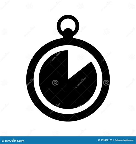 Chronometr Or Stopwatch Icon Fast Time Timestamp Vector Illustration