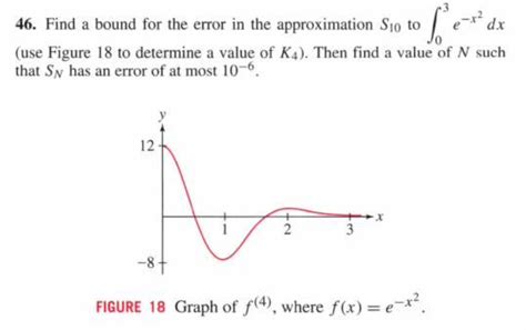 Solved Find A Bound For The Error In The Approximation Chegg