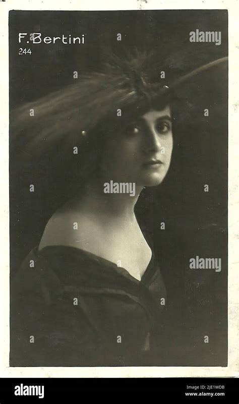 Portrait Of Francesca Bertini 010 Italian Silent Movie Era Stock
