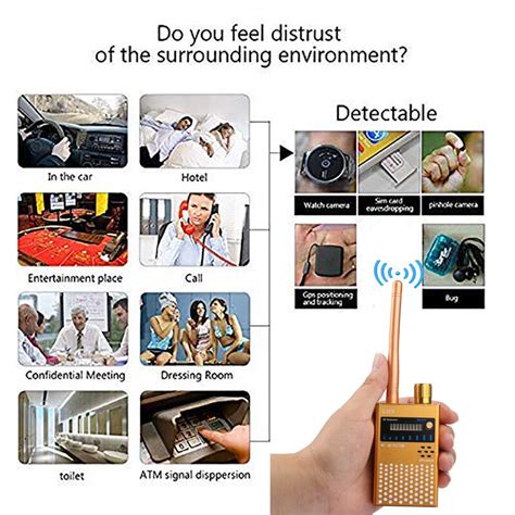 1 8mhz เครื่องสแกนเนอร์ไร้สายสัญญาณ Gsm Finder อุปกรณ์ Rf เครื่องตรวจจับ Micro Wave Detection