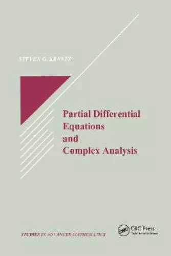 partial differential equations and complex analysis by krantz steven g eur 84 99 picclick fr