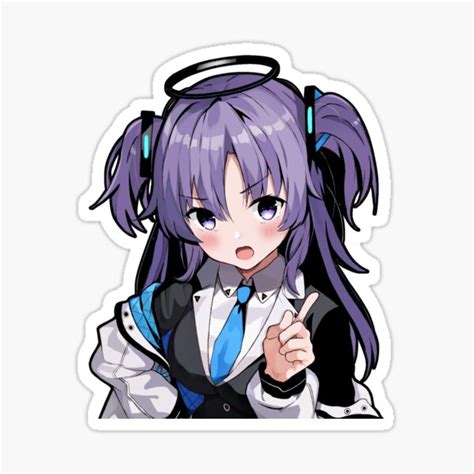 Yuuka Blue Archive Stickers Hayase Yuuka Decals Blue Archive Shirt Case Waifu Sticker For