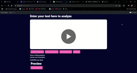 Reactjs Typescript Webdevelopment Textanalyzer Frontenddev