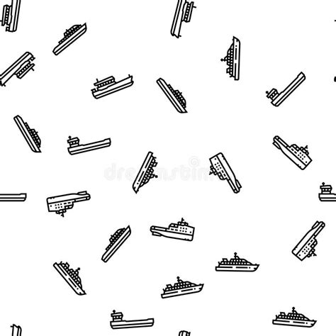 Ship Cargo Maritime Navigation Seamless Pattern Vector Stock Illustration Illustration Of Sail