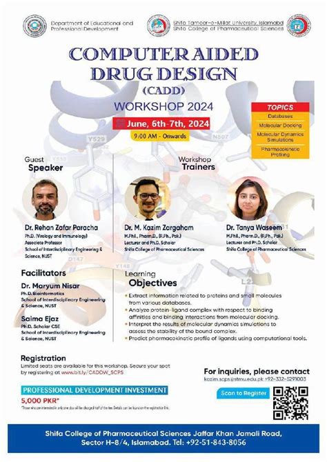 madiha ahmed on linkedin computer aided drug design workshop 2024