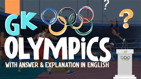 Olympics Gk Mcqs With Answer And Explanation In English