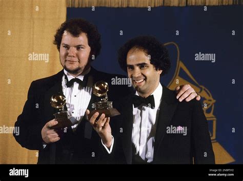 Christopher Cross Left Poses With Mike Omartian Both Holding Grammys