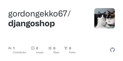 GitHub Gordongekko Djangoshop