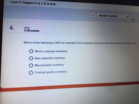 solved exam 2 chapters 5 6 7 8 9 and 10 question 1 of 50