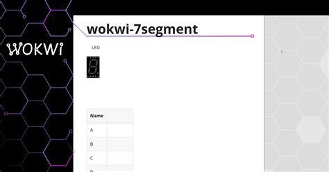 wokwi segment模块参考 Wokwi Docs