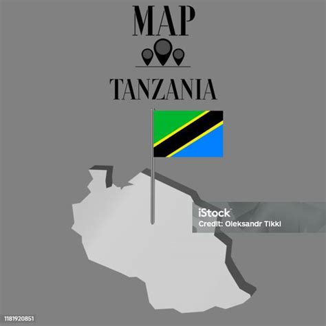 탄자니아 는 배경 개체 요소 국가 세트에서 기호에 고립 깃대 벡터 일러스트 디자인에 국기와 윤곽 실루엣 세계지도를 윤곽 가정 생활에 대한 스톡 벡터 아트 및 기타 이미지