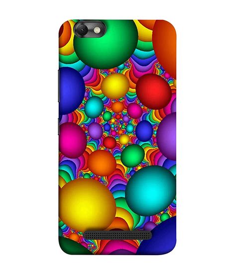 Printvisa Designer Back Cover For Lenovo Vibe C Lenovo Colorful Background Balloons