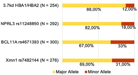 Allelic Frequency Of The Variants Download Scientific Diagram