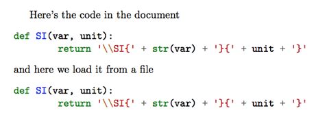 Pythontex Input Into A Pyverbatim Environment Tex Latex Stack