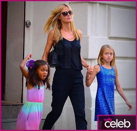 Heidi Klums Daughters Helene Boshoven Samuel And Lou Sulola Samuel