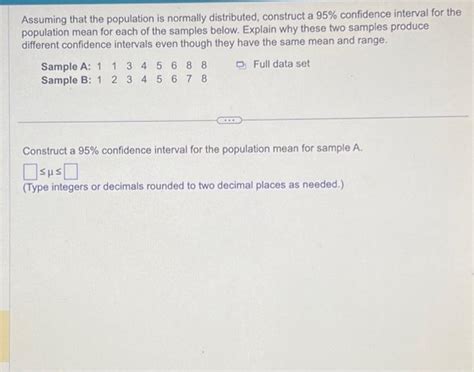 solved assuming that the population is normally distributed