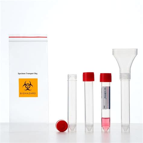 Biologix® Saliva Sample Collector With Funnel 12 Ml Tube Tube Cap
